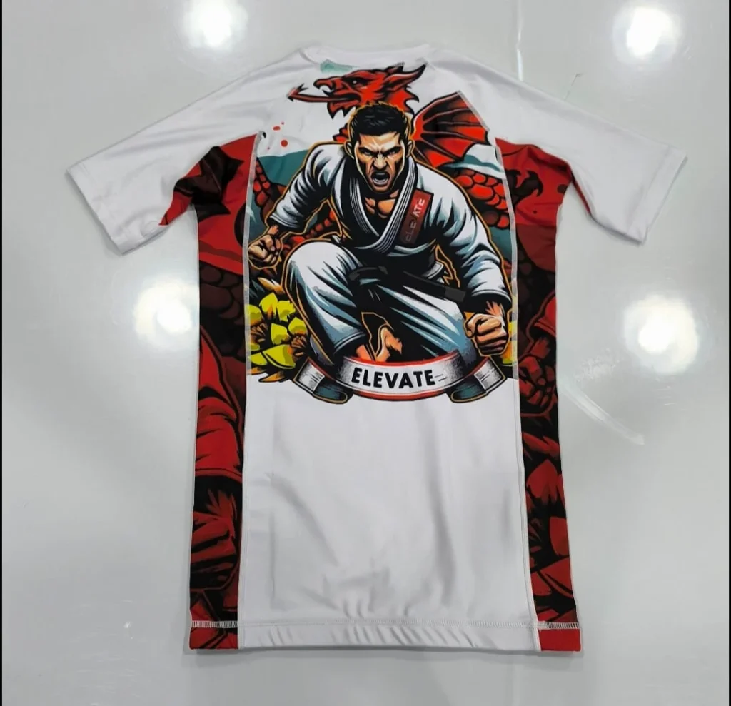 Welsh White Rashguard – Elevate Fightwear